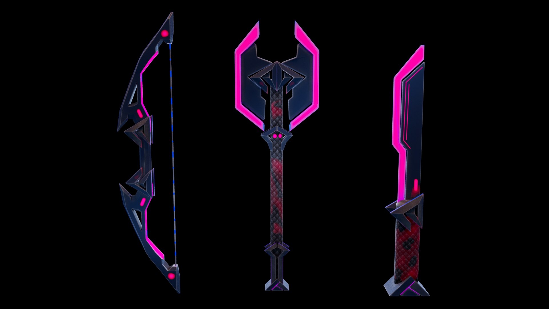 3D Model Stylized Sci-fi Weapon Pack - TurboSquid 2272070