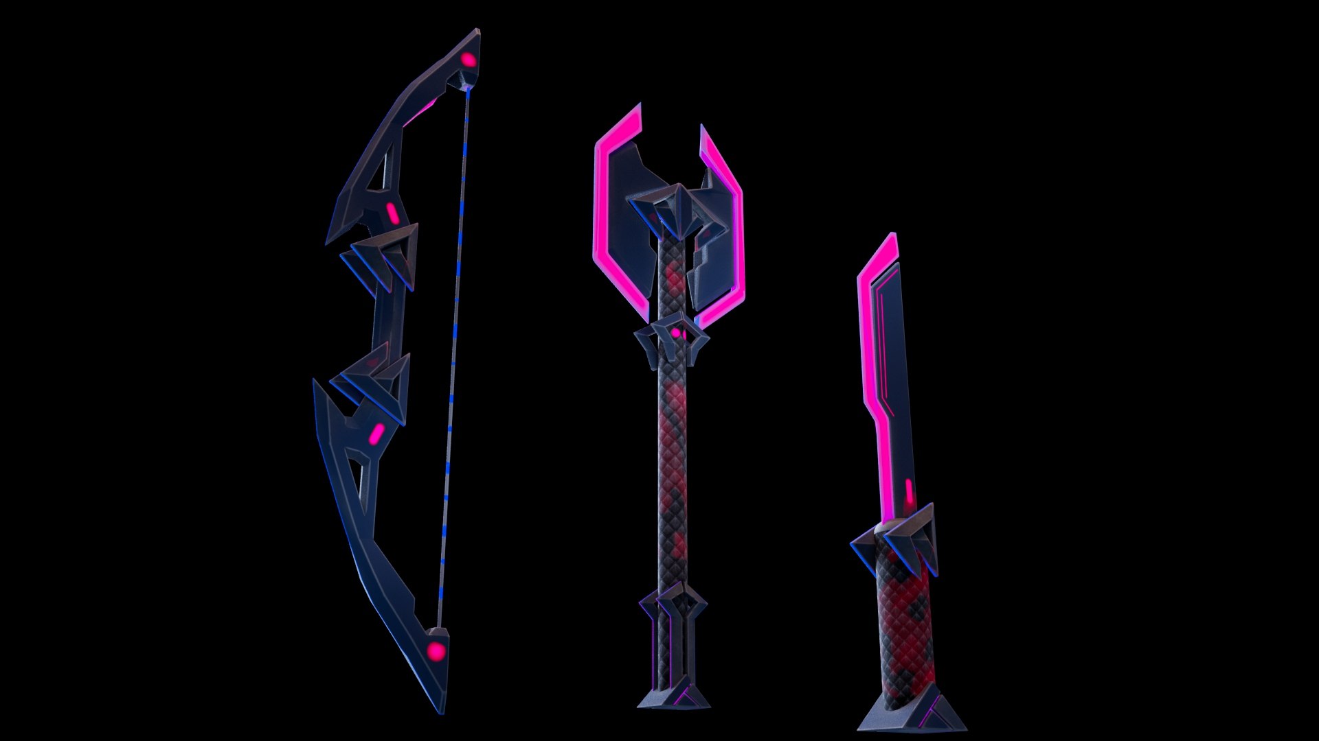 3D Model Stylized Sci-fi Weapon Pack - TurboSquid 2272070