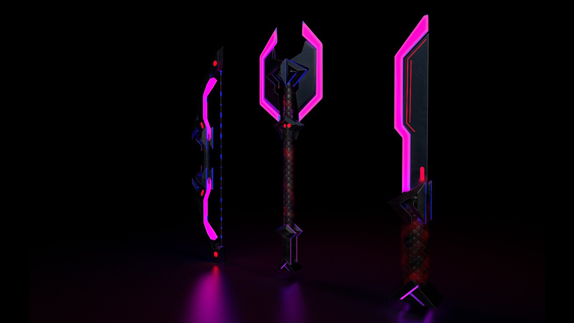 3D Model Stylized Sci-fi Weapon Pack - TurboSquid 2272070