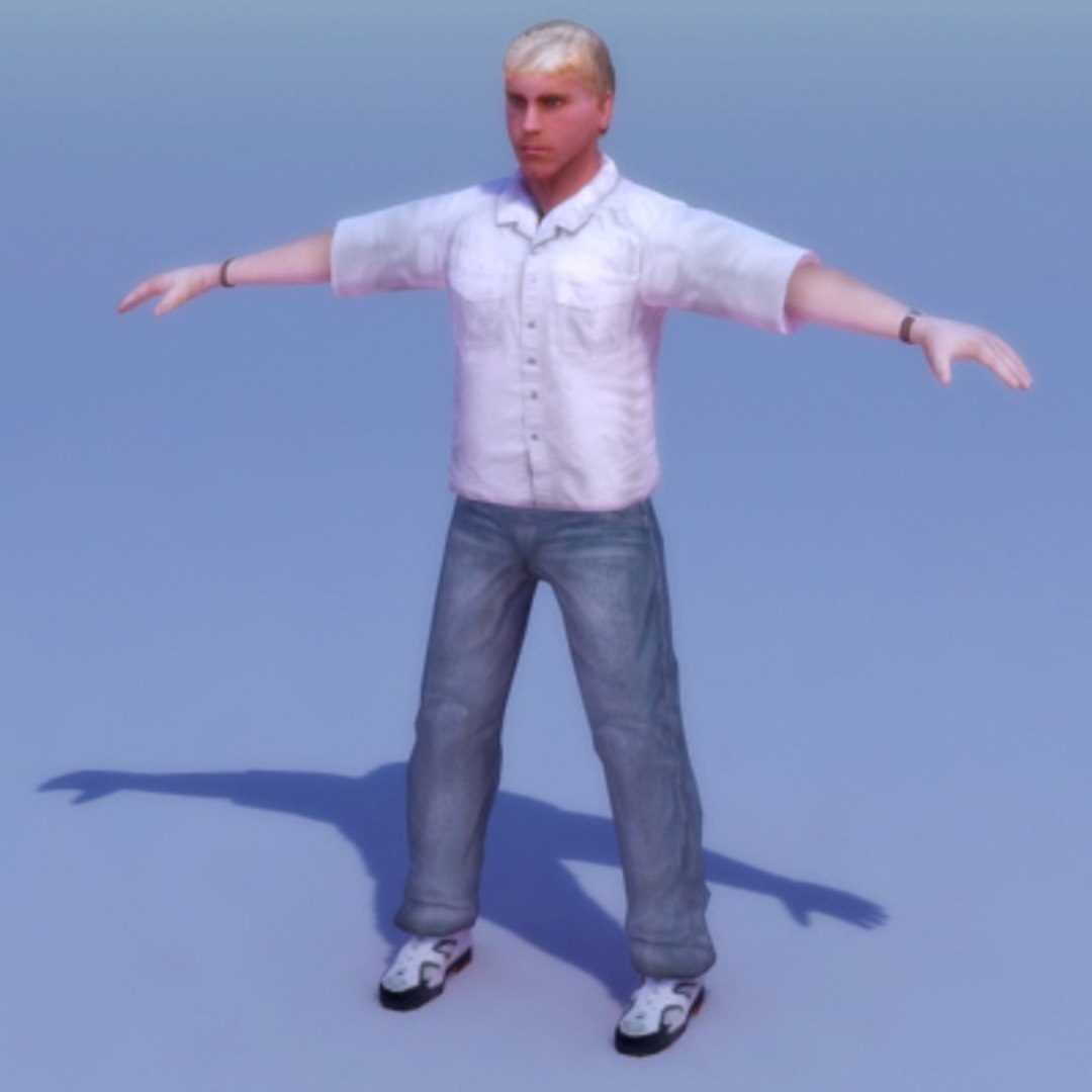 Western Rigged 3d Model