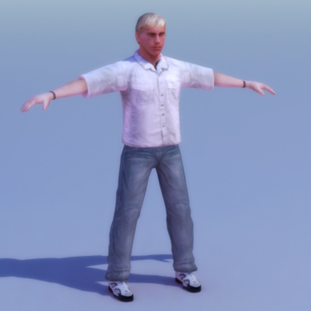 Western Rigged 3d Model