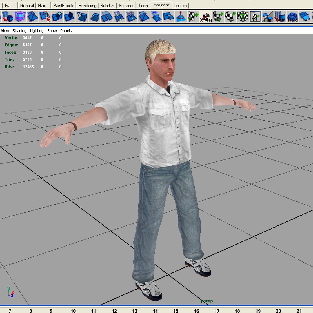 Western Rigged 3d Model