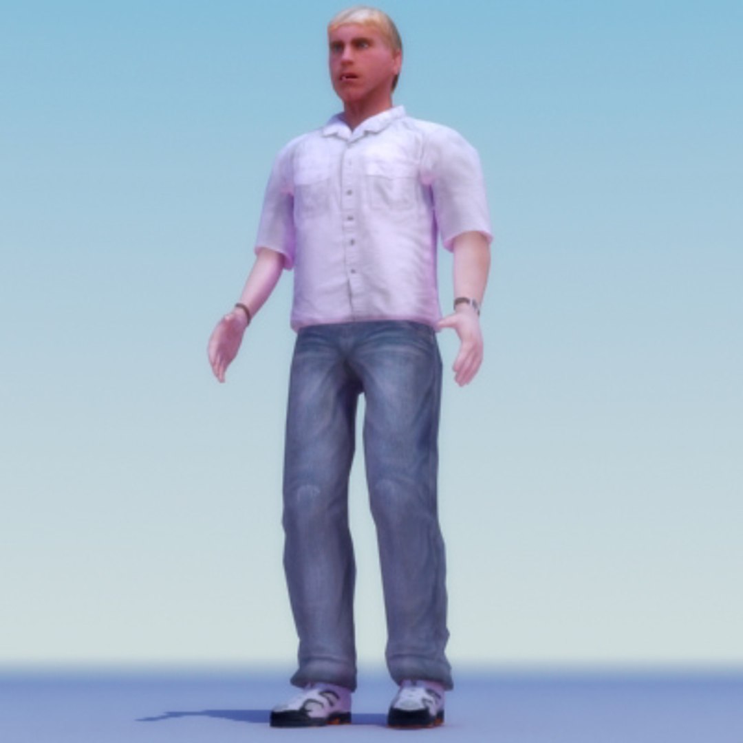 Western Rigged 3d Model