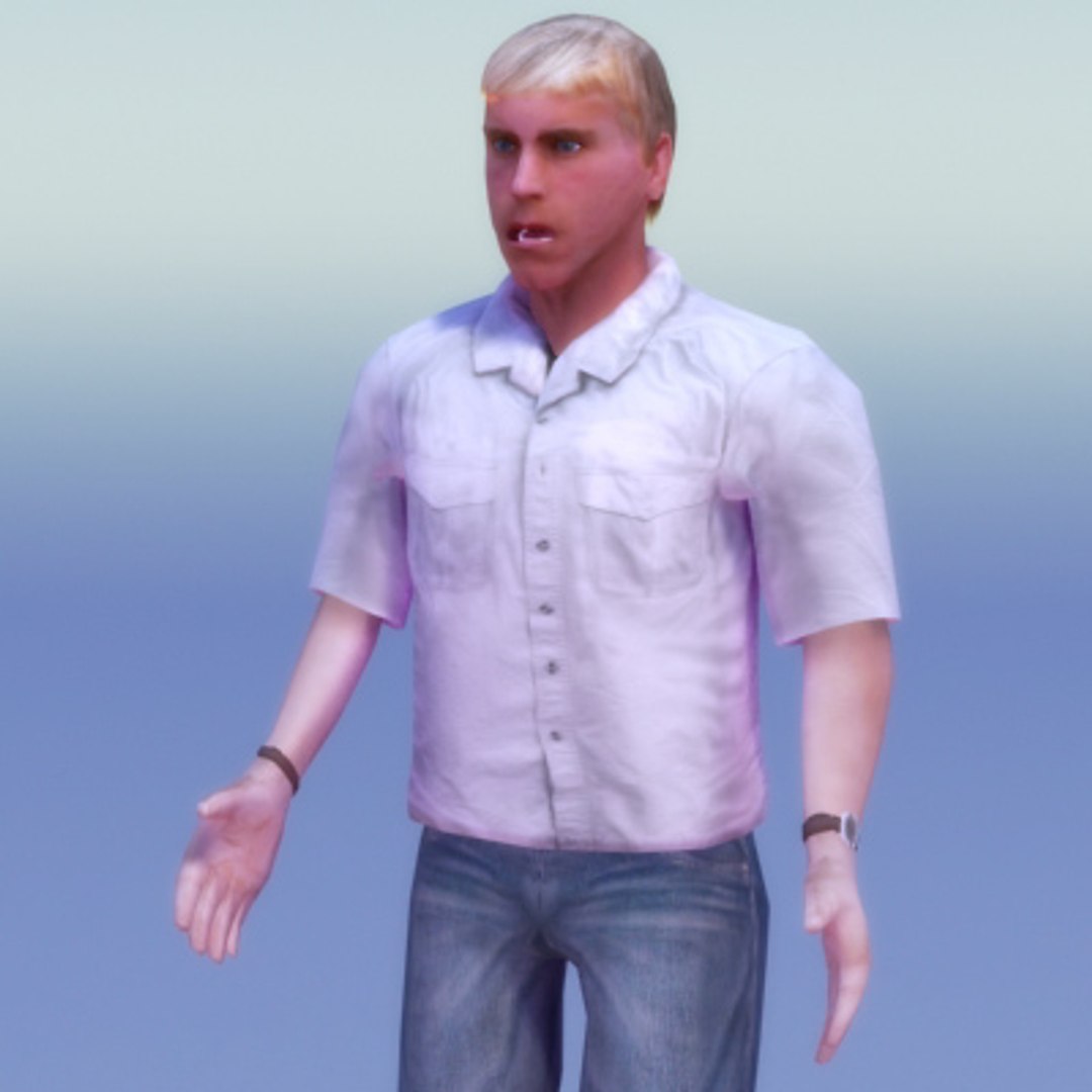 Western Rigged 3d Model