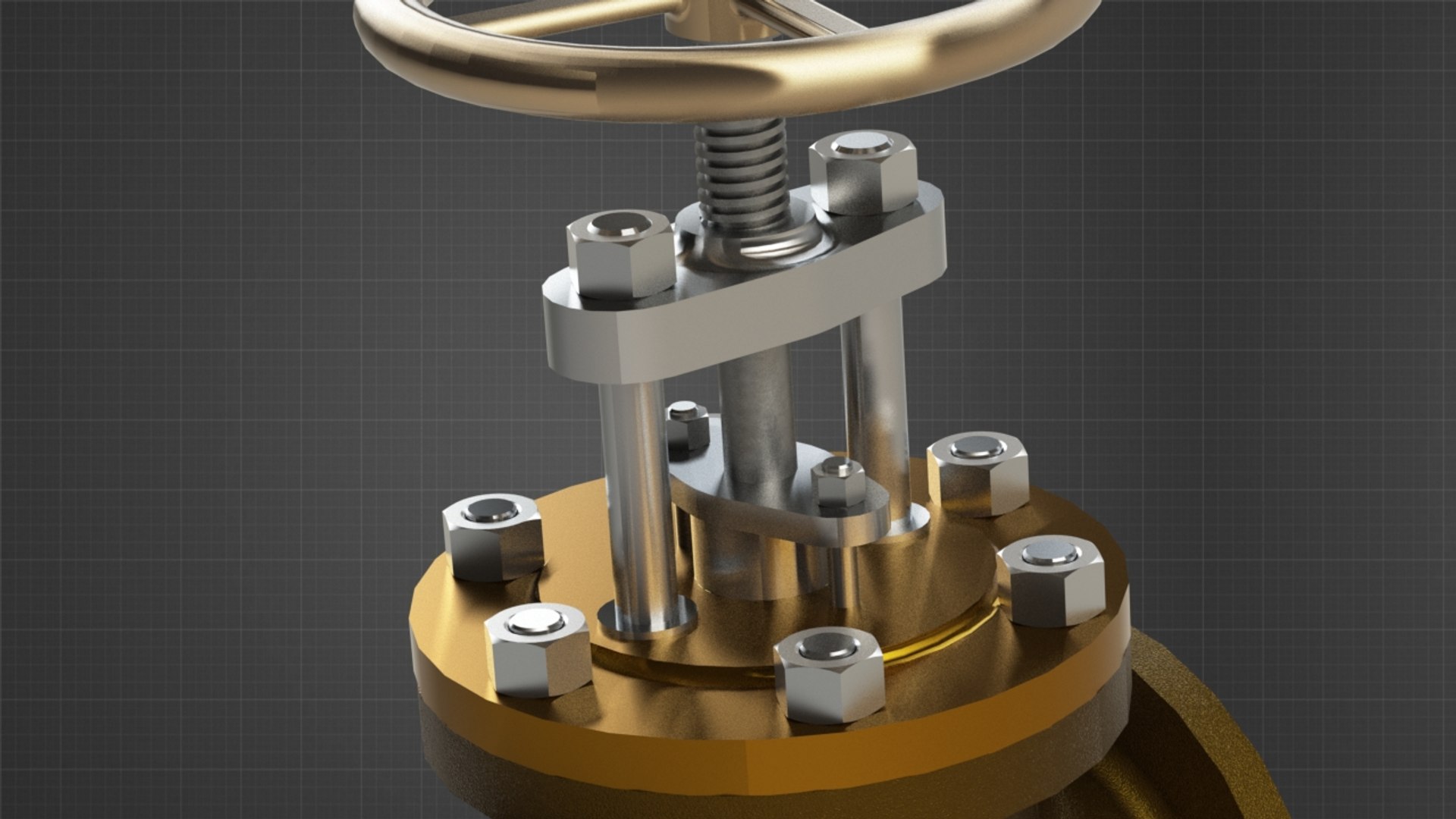 Globe valve 3D model - TurboSquid 1660004