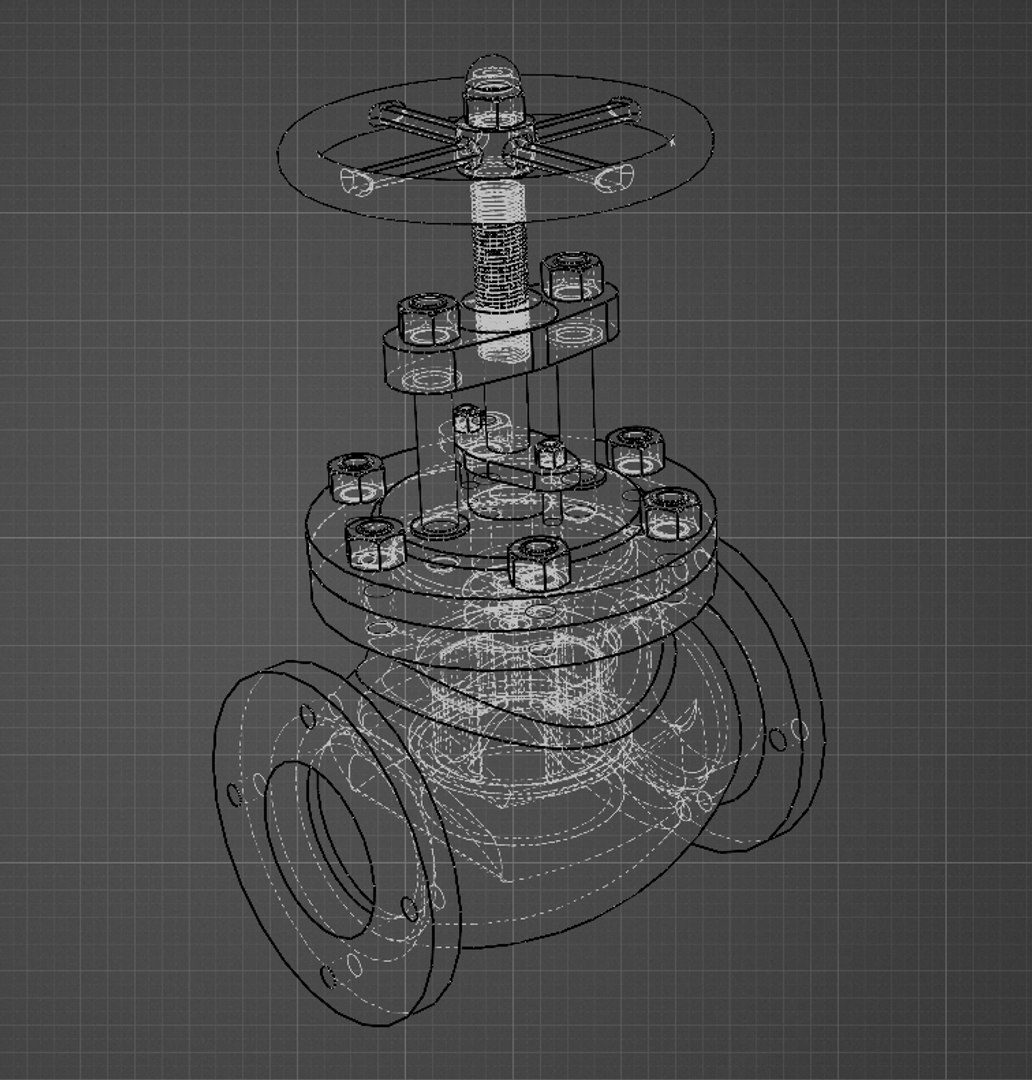 Globe valve 3D model - TurboSquid 1660004