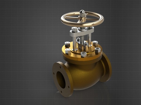 Globe valve 3D model - TurboSquid 1660004