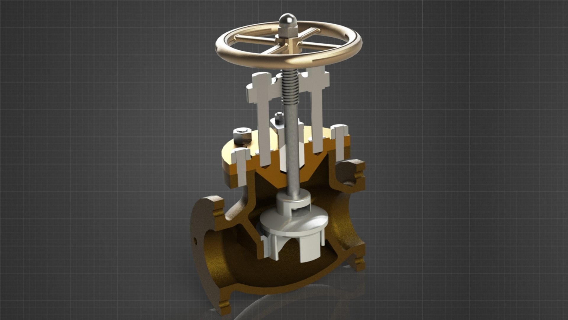 Globe valve 3D model - TurboSquid 1660004