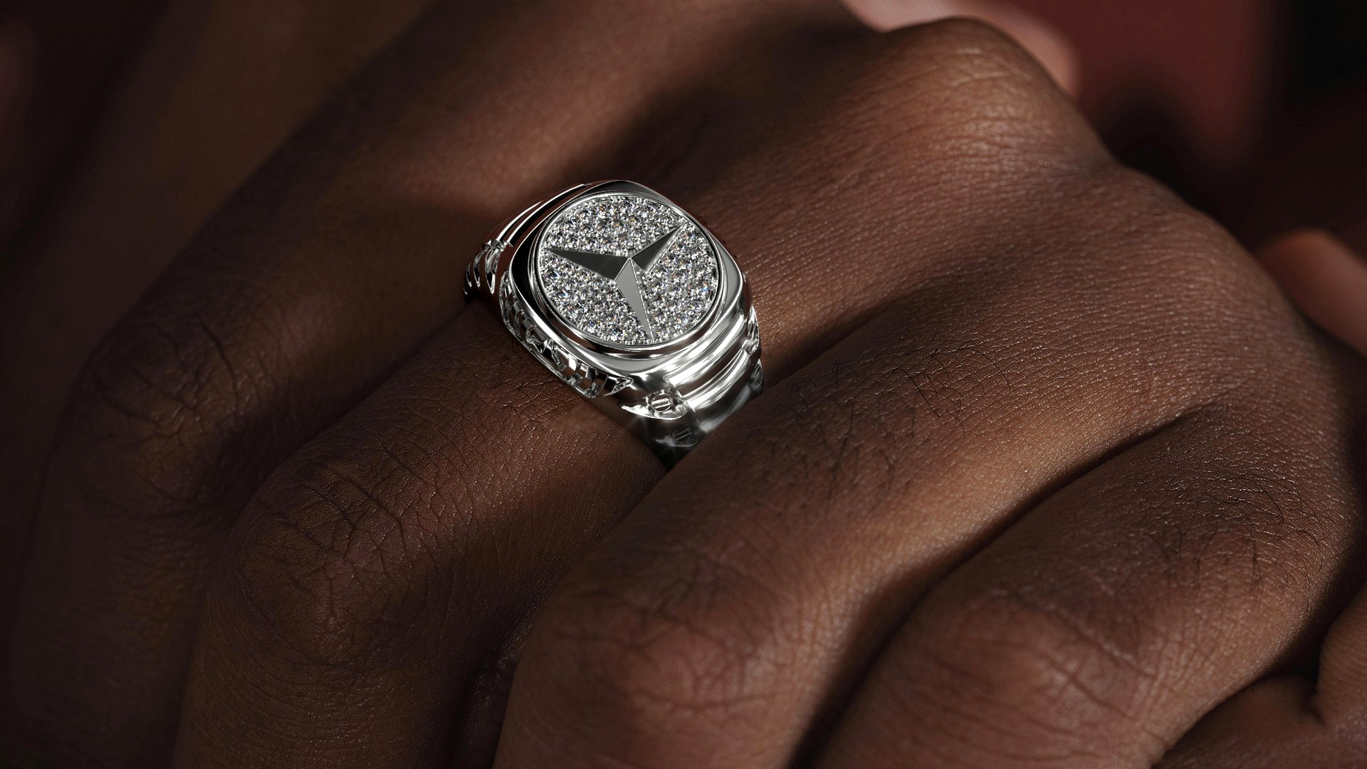 Classic Mercedes Benz Ring 3D Model - TurboSquid 2413973