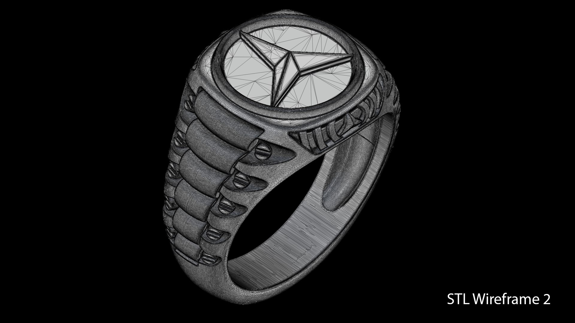 Classic Mercedes Benz Ring 3D Model - TurboSquid 2413973