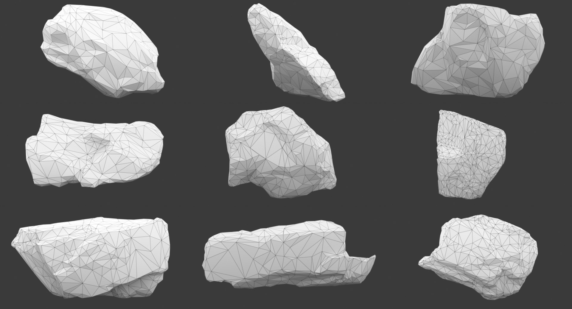 100 stone model - TurboSquid 1389046