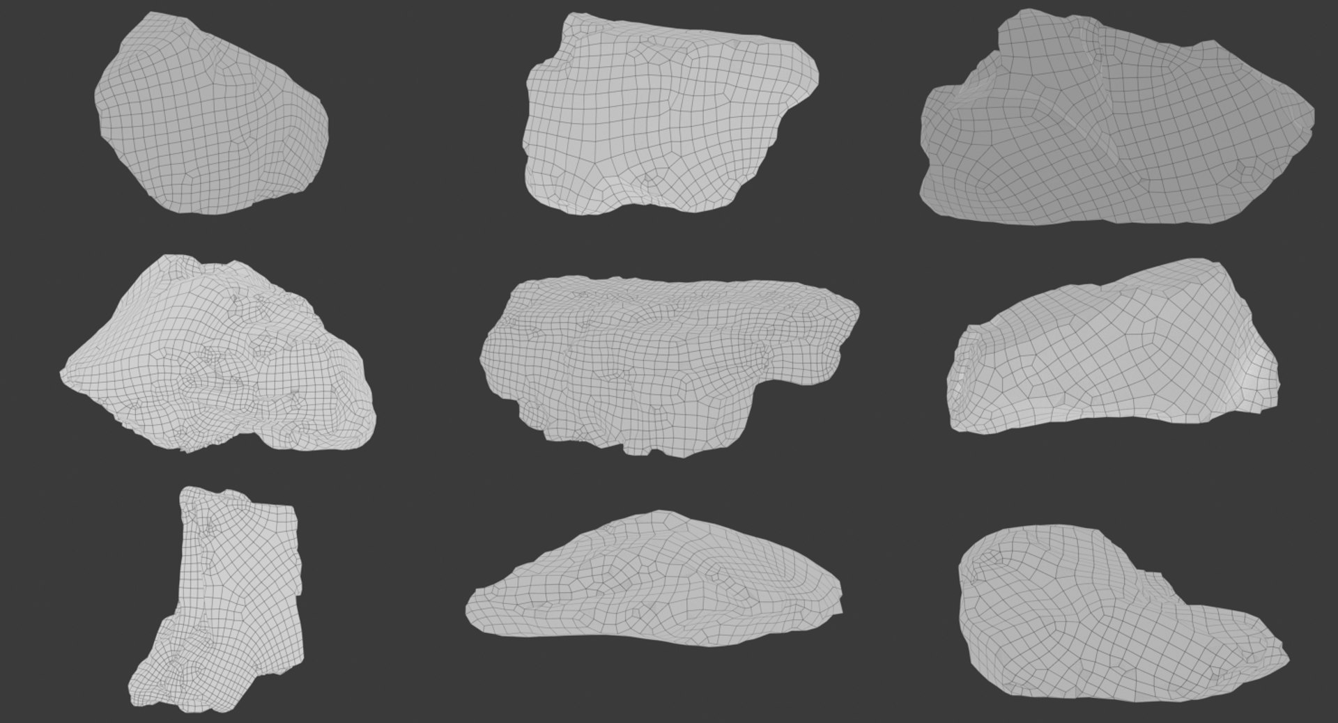 100 stone model - TurboSquid 1389046