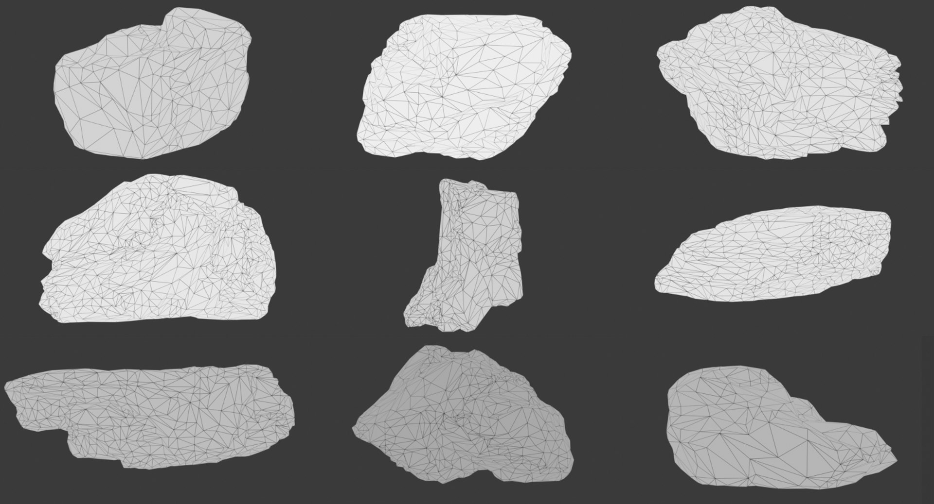 100 stone model - TurboSquid 1389046