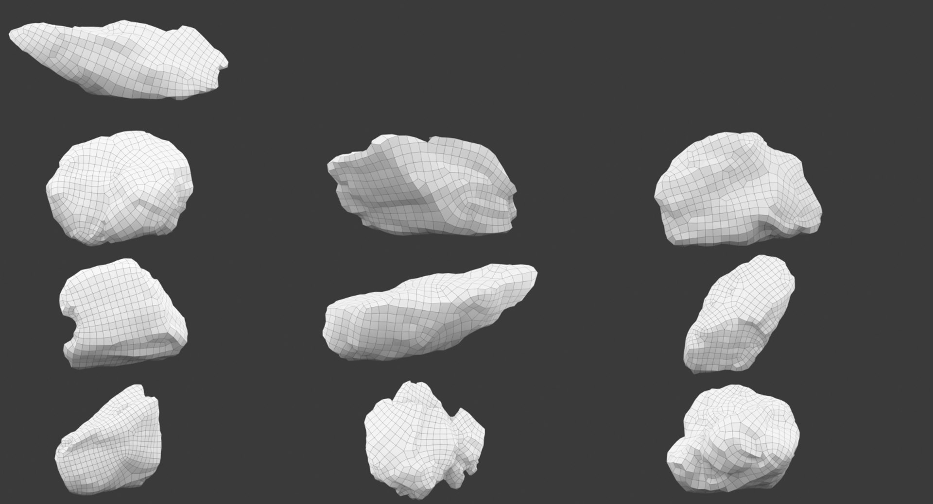 100 stone model - TurboSquid 1389046