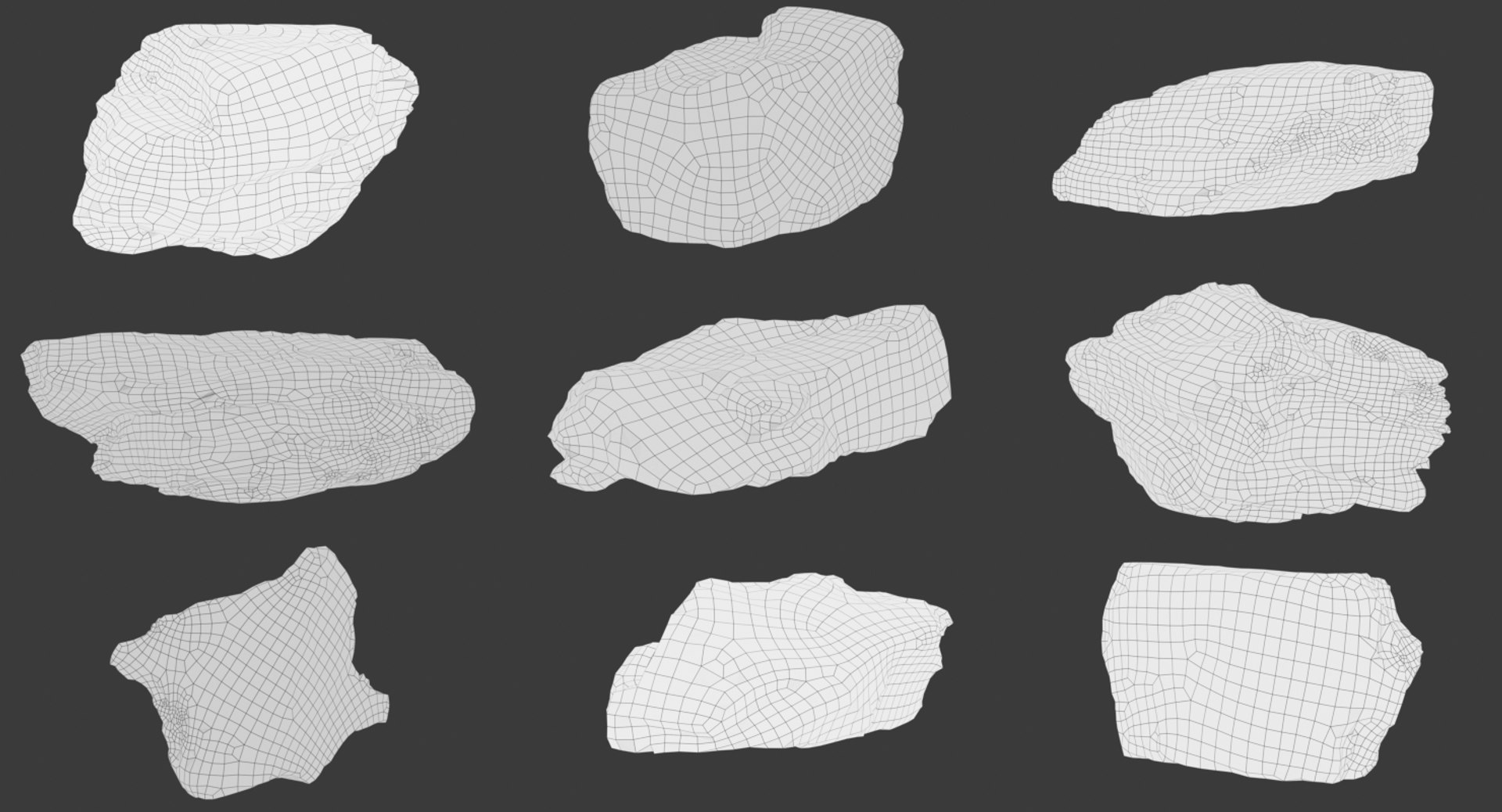 100 stone model - TurboSquid 1389046