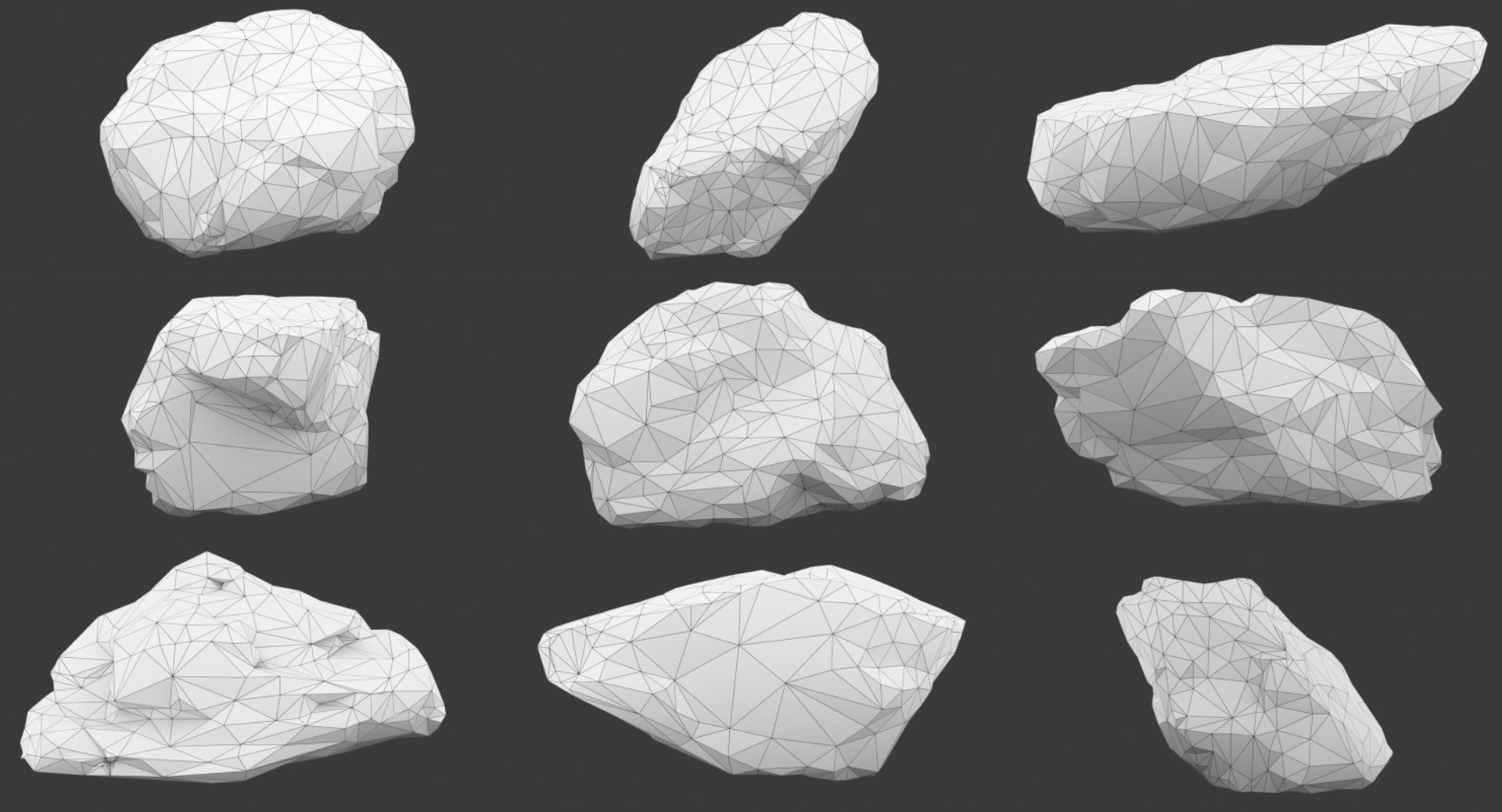 100 stone model - TurboSquid 1389046