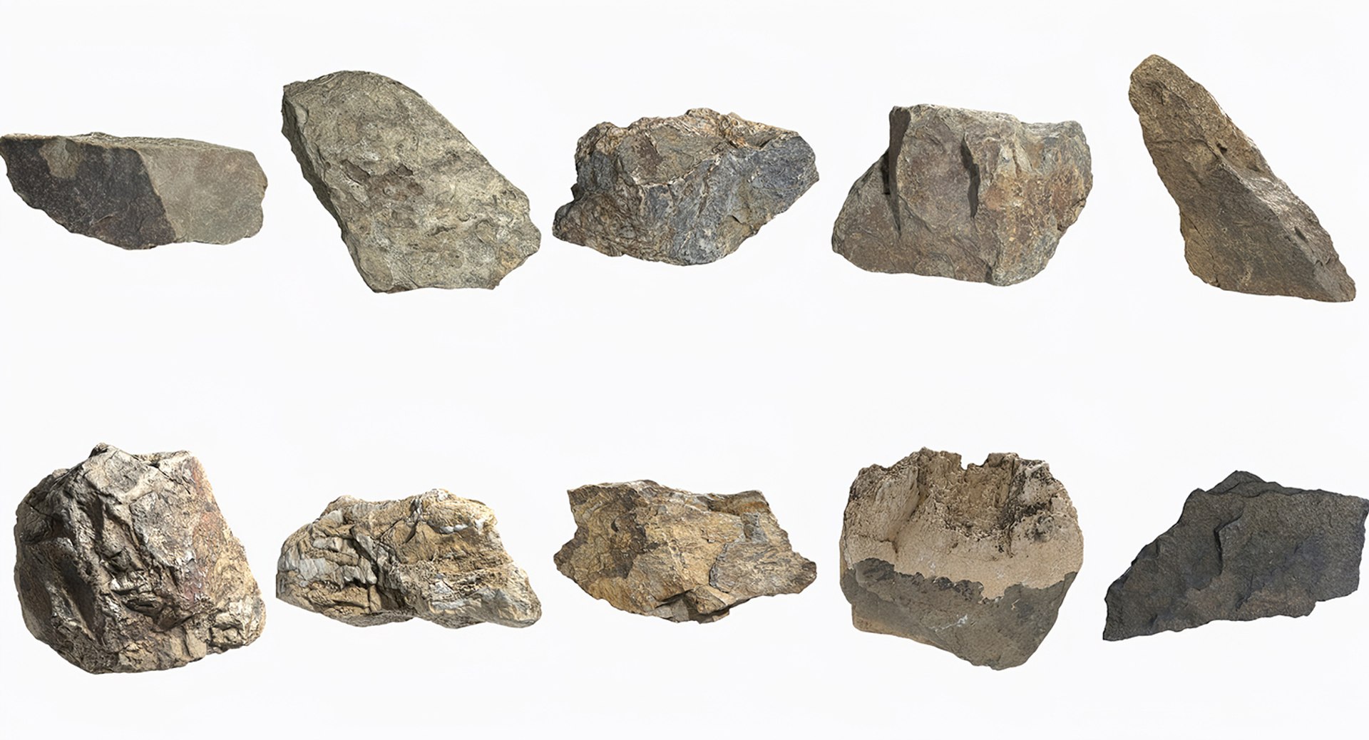 100 stone model - TurboSquid 1389046