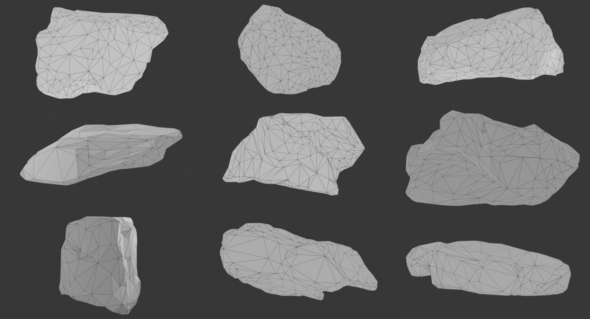 100 stone model - TurboSquid 1389046