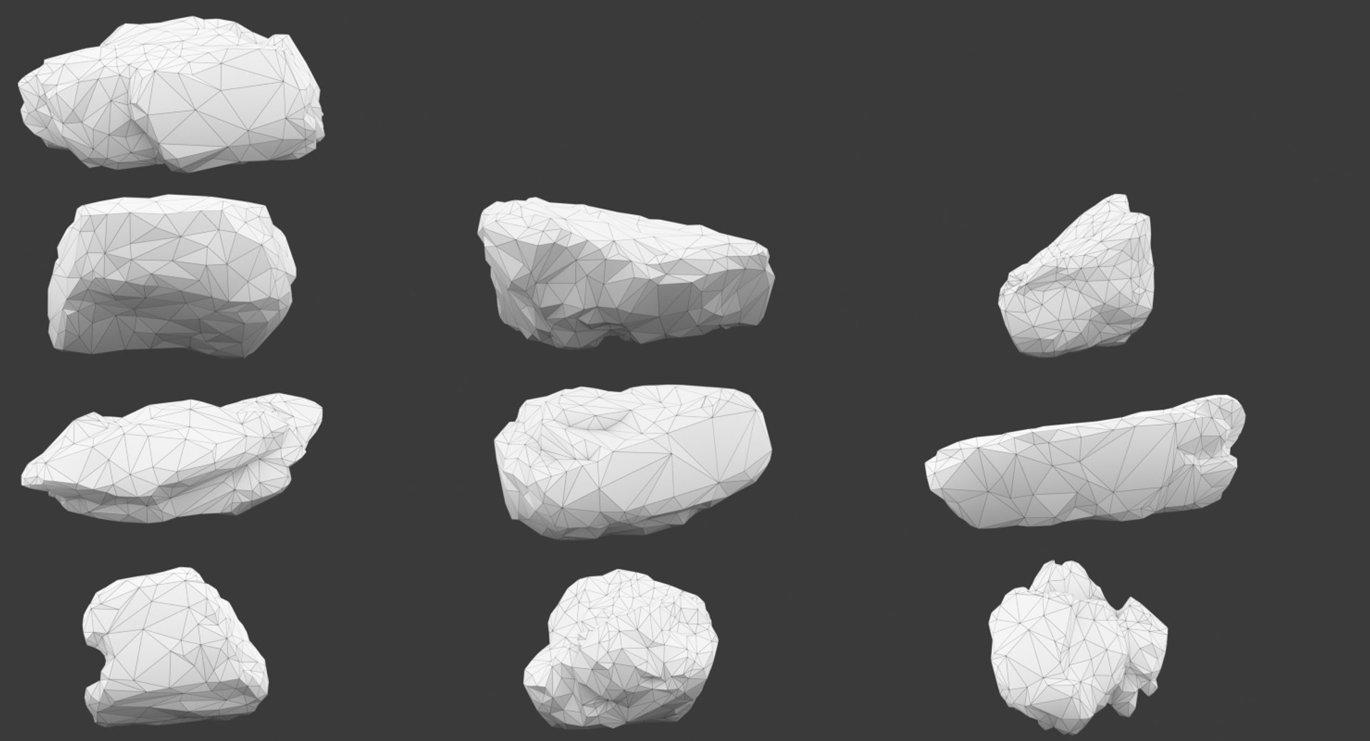 100 stone model - TurboSquid 1389046