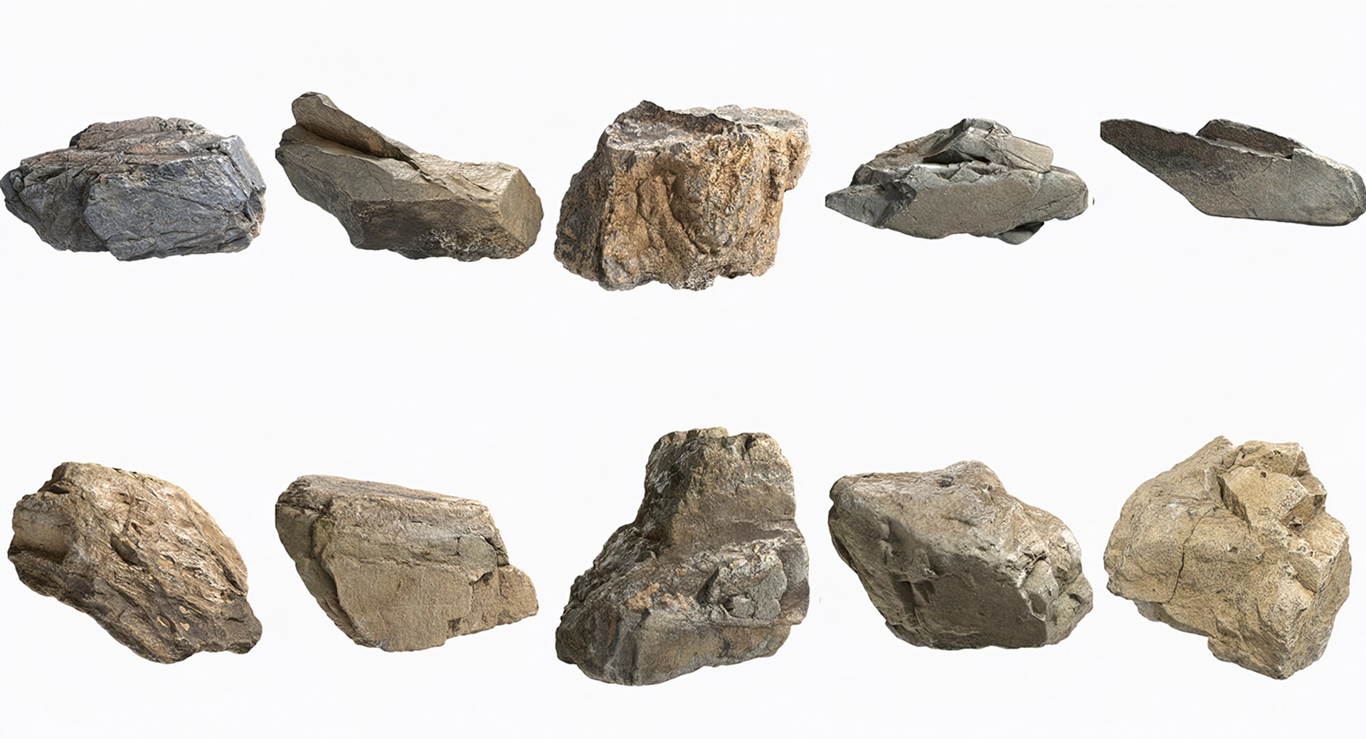 100 stone model - TurboSquid 1389046