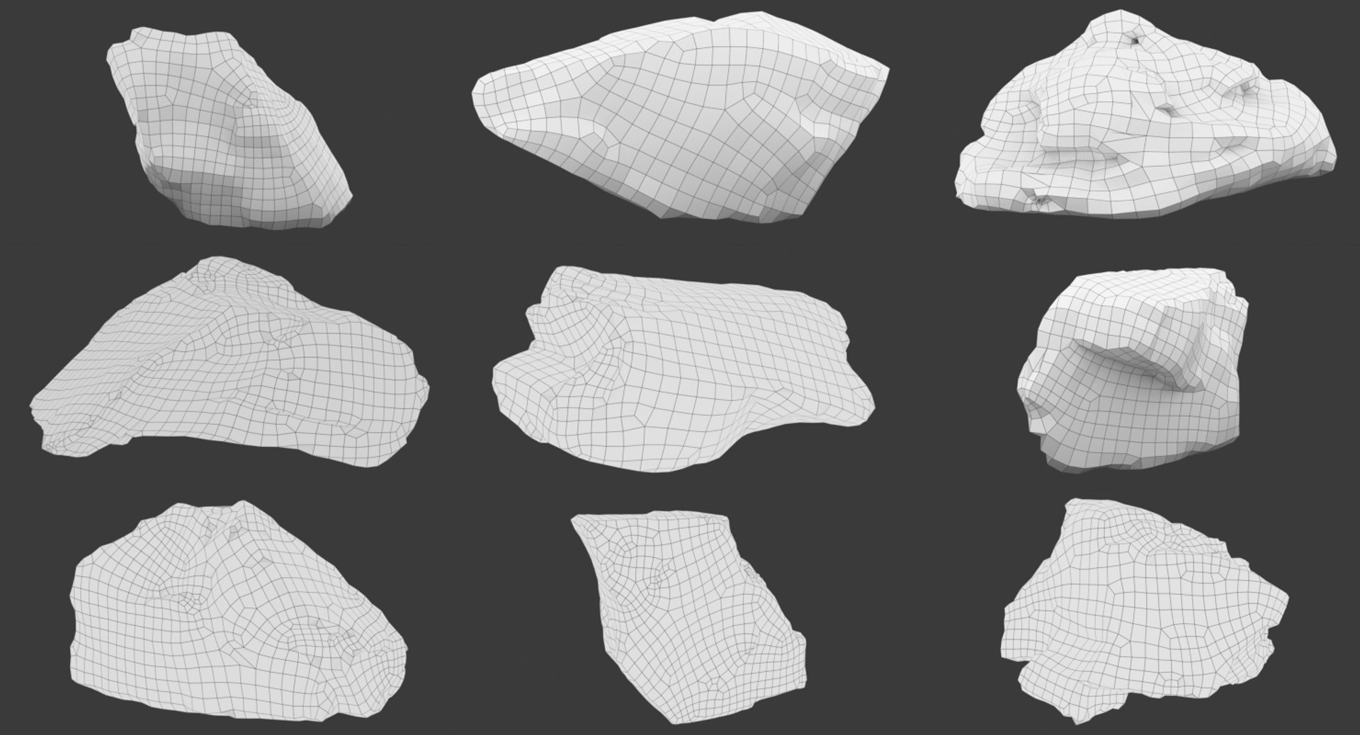 100 stone model - TurboSquid 1389046