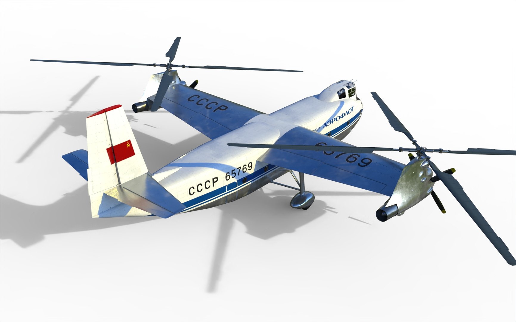 3D Ka-22 Helicopter Model - TurboSquid 2297351