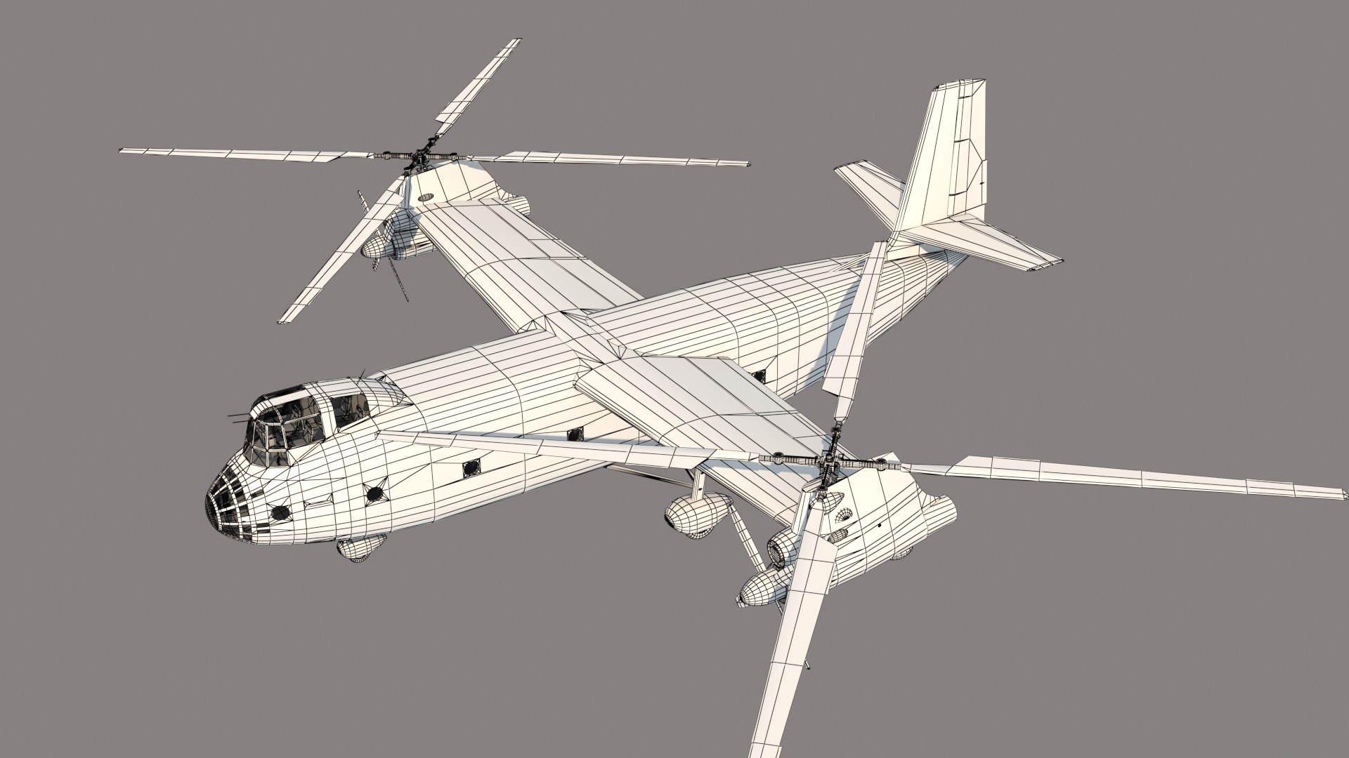3D Ka-22 Helicopter Model - TurboSquid 2297351