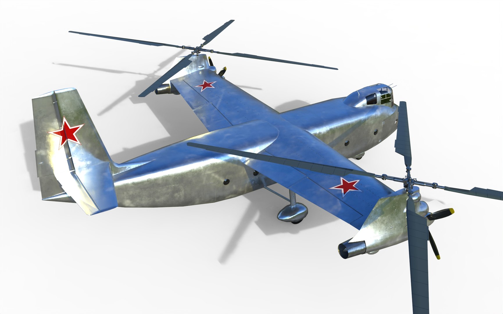 3D Ka-22 Helicopter Model - TurboSquid 2297351