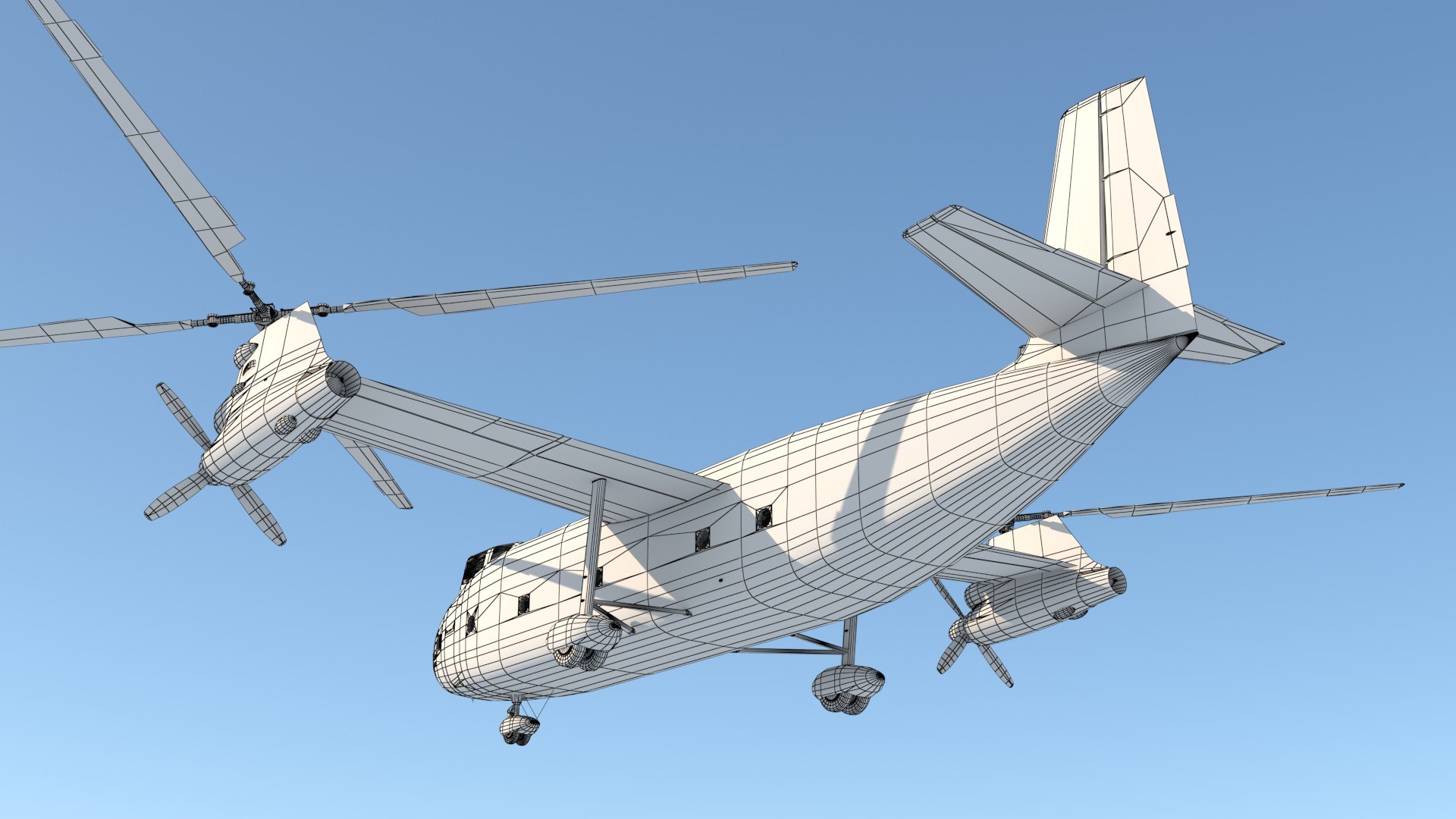 3D Ka-22 Helicopter Model - TurboSquid 2297351