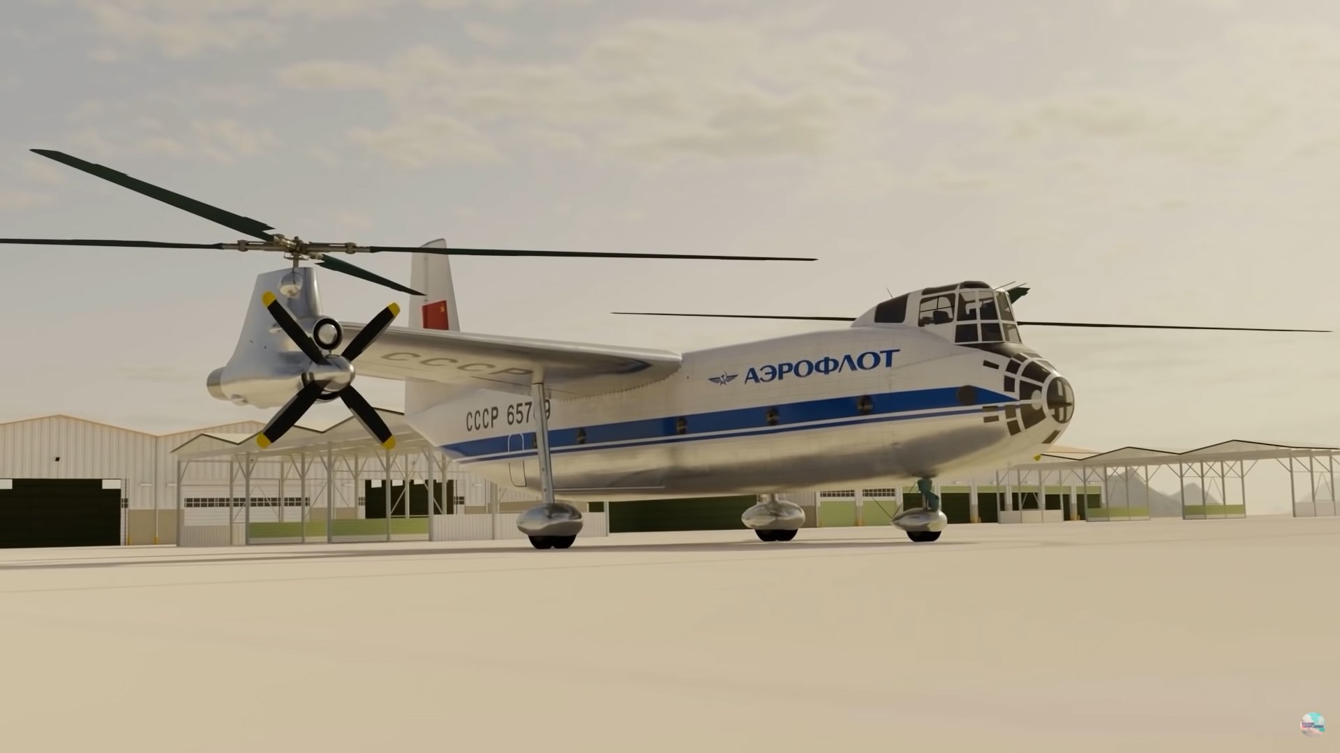 3D Ka-22 Helicopter Model - TurboSquid 2297351
