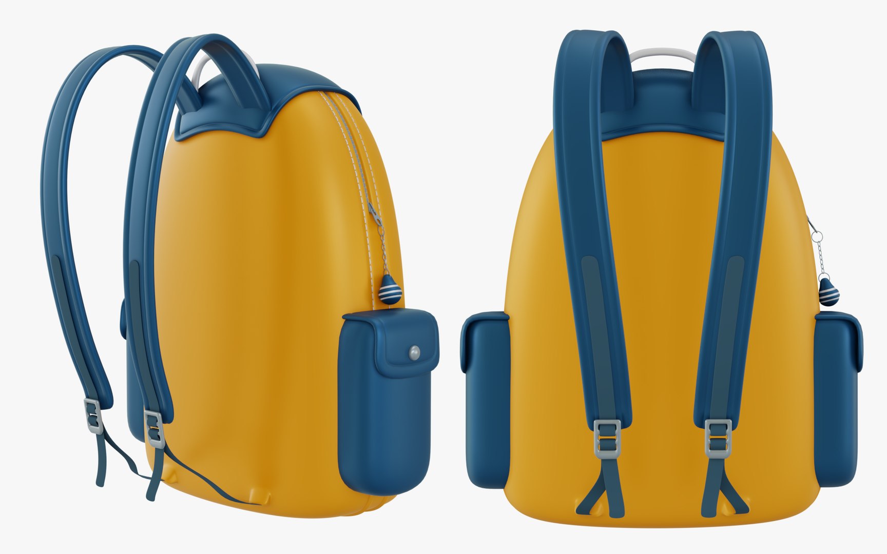 Cartoon Children School Backpack 3D Model - TurboSquid 2183858