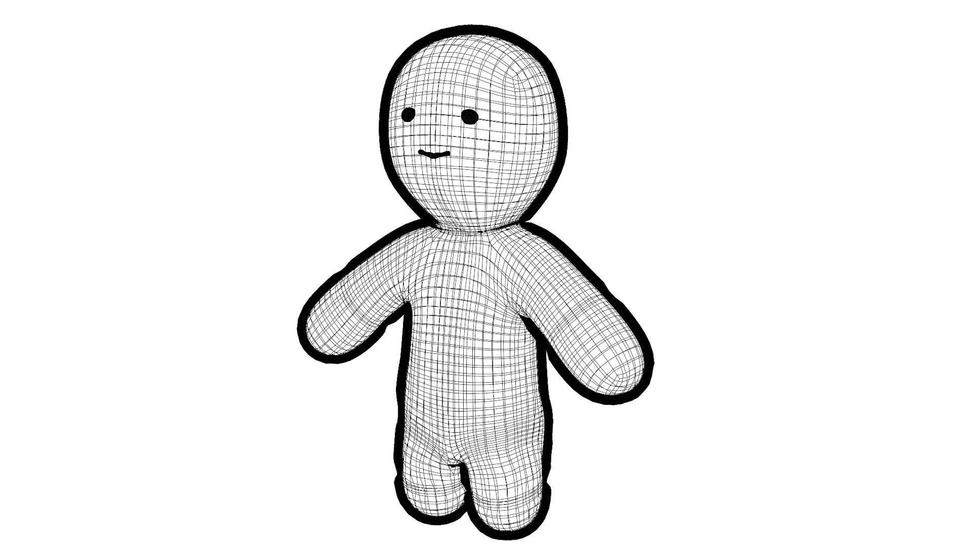 Cartoon Stickman Rigged 3D Model - TurboSquid 1951032