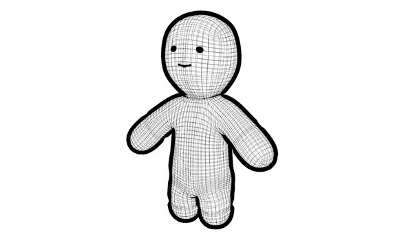 Cartoon Stickman Rigged 3D model - TurboSquid 1951032