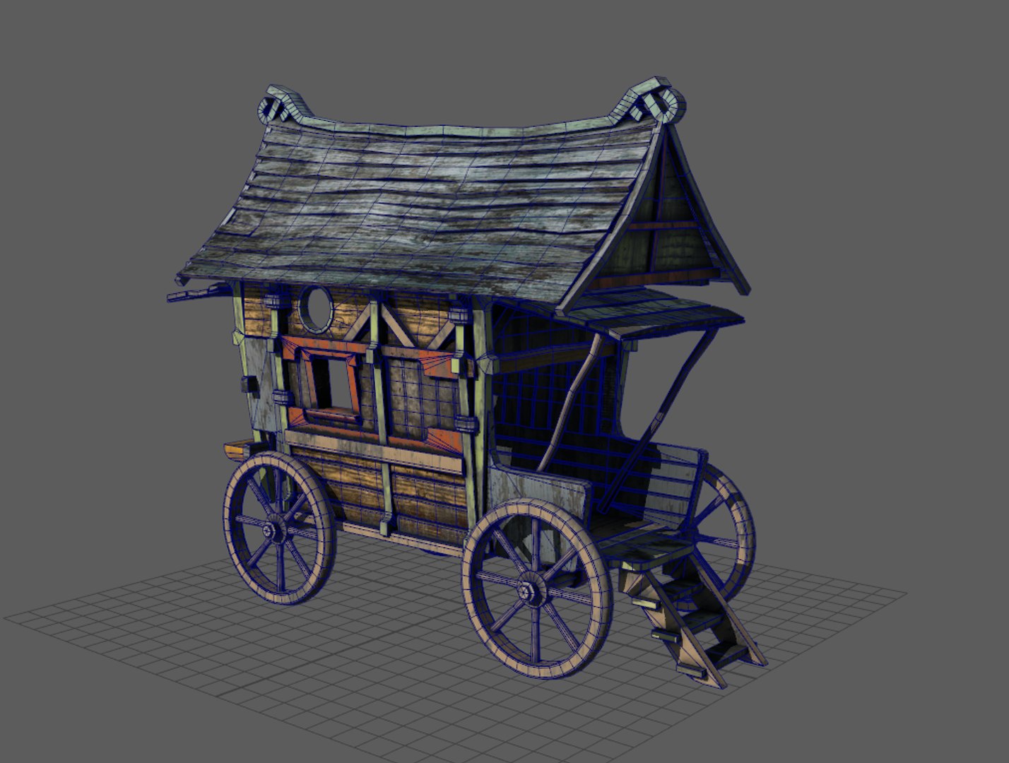 Fancy Medieval Caravan 3D - TurboSquid 1222957