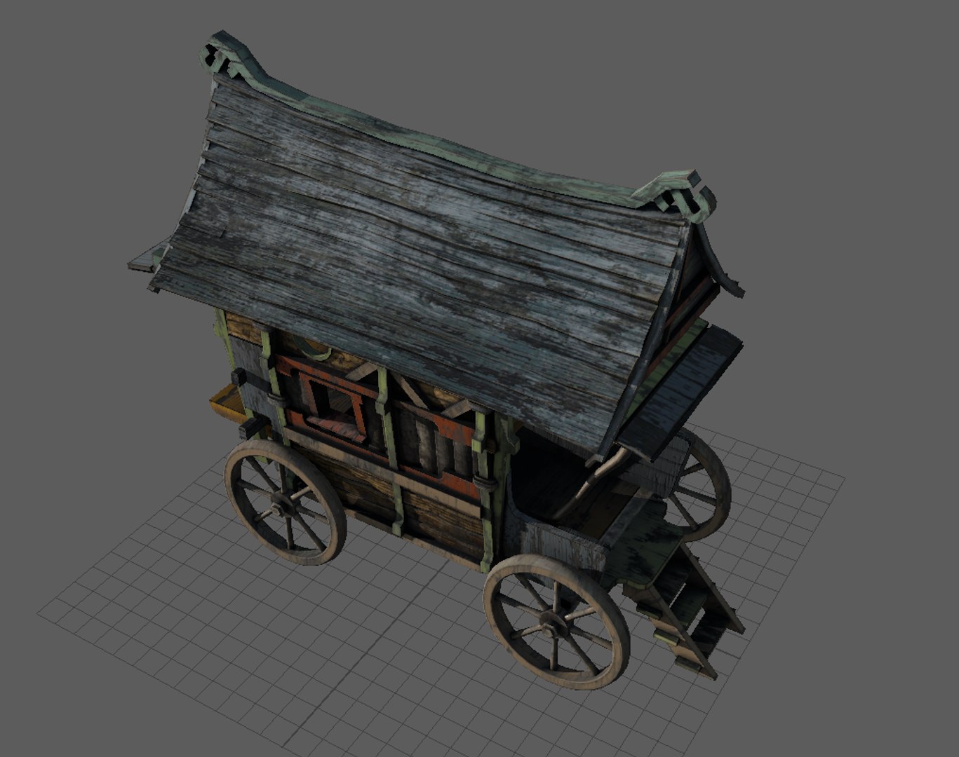 Fancy Medieval Caravan 3D - TurboSquid 1222957