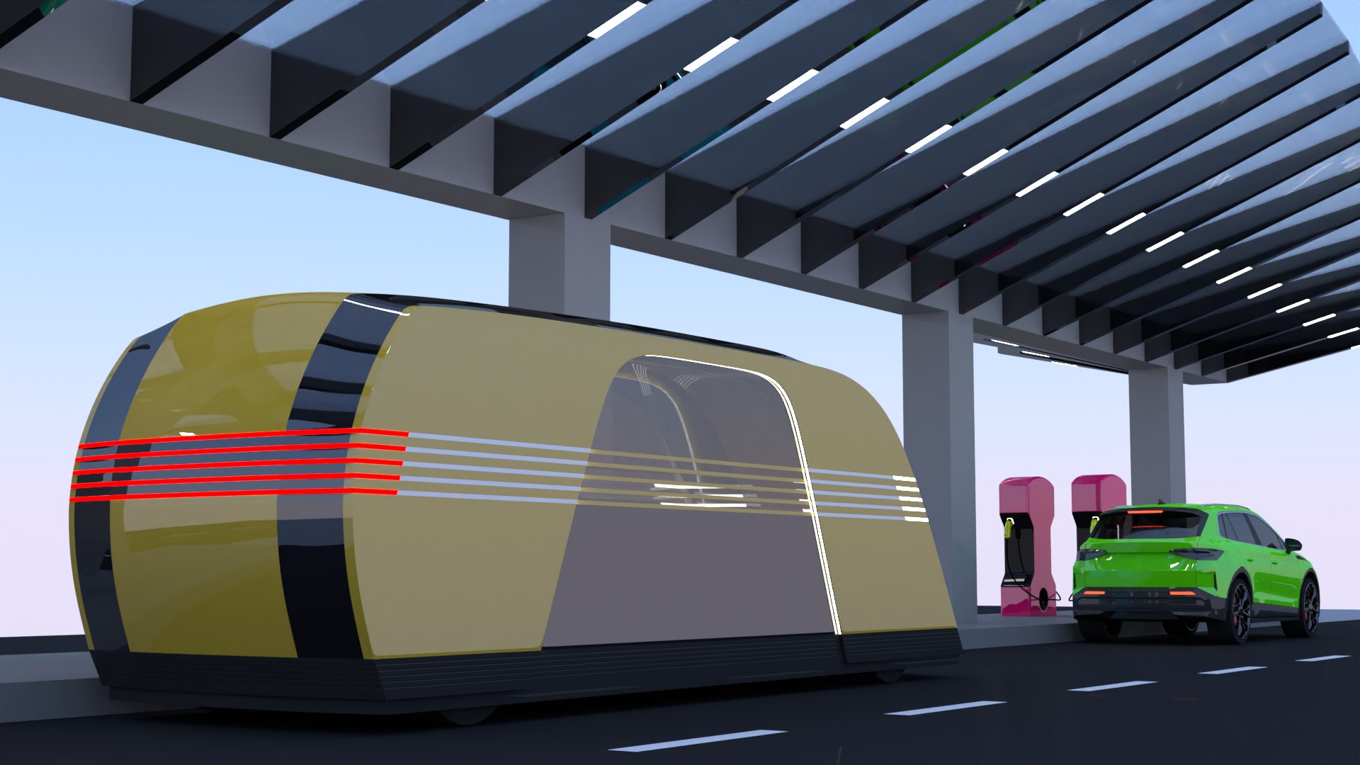 3D Charger With Elroq And Robovan - TurboSquid 2344524