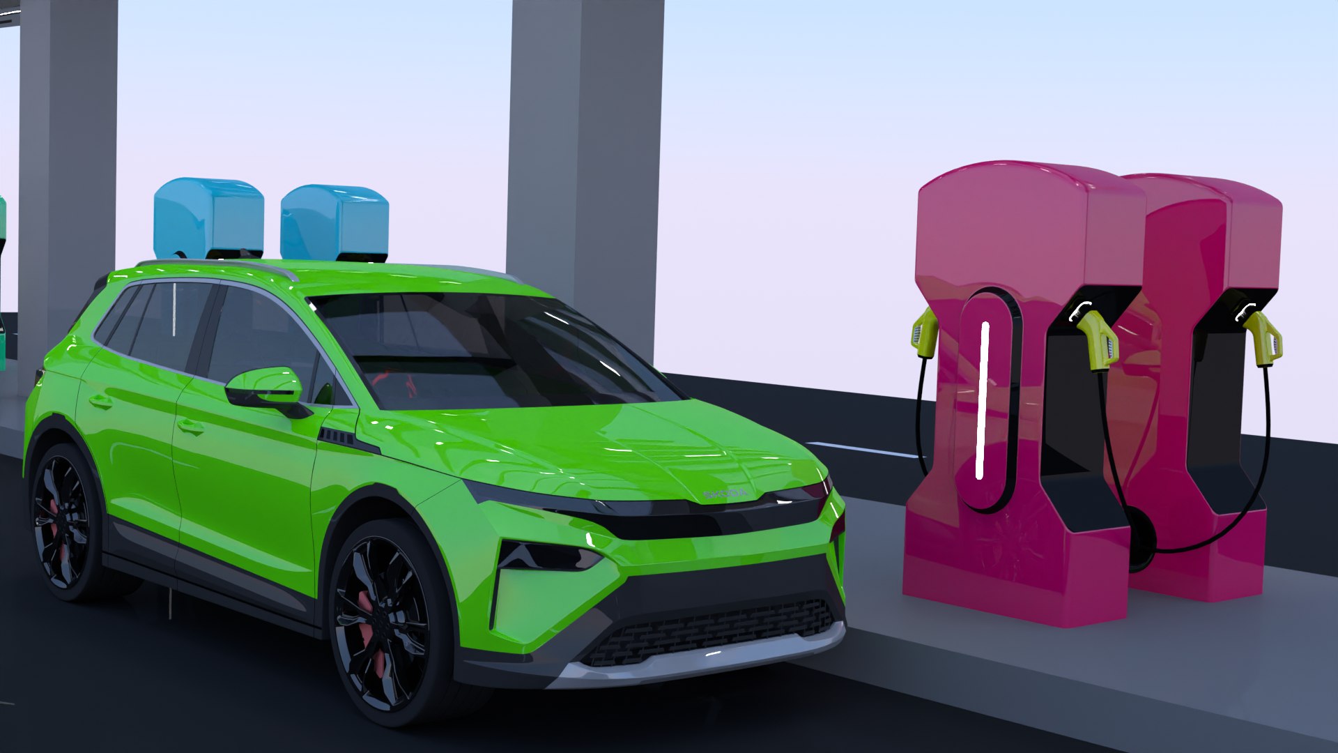 3D Charger With Elroq And Robovan - TurboSquid 2344524