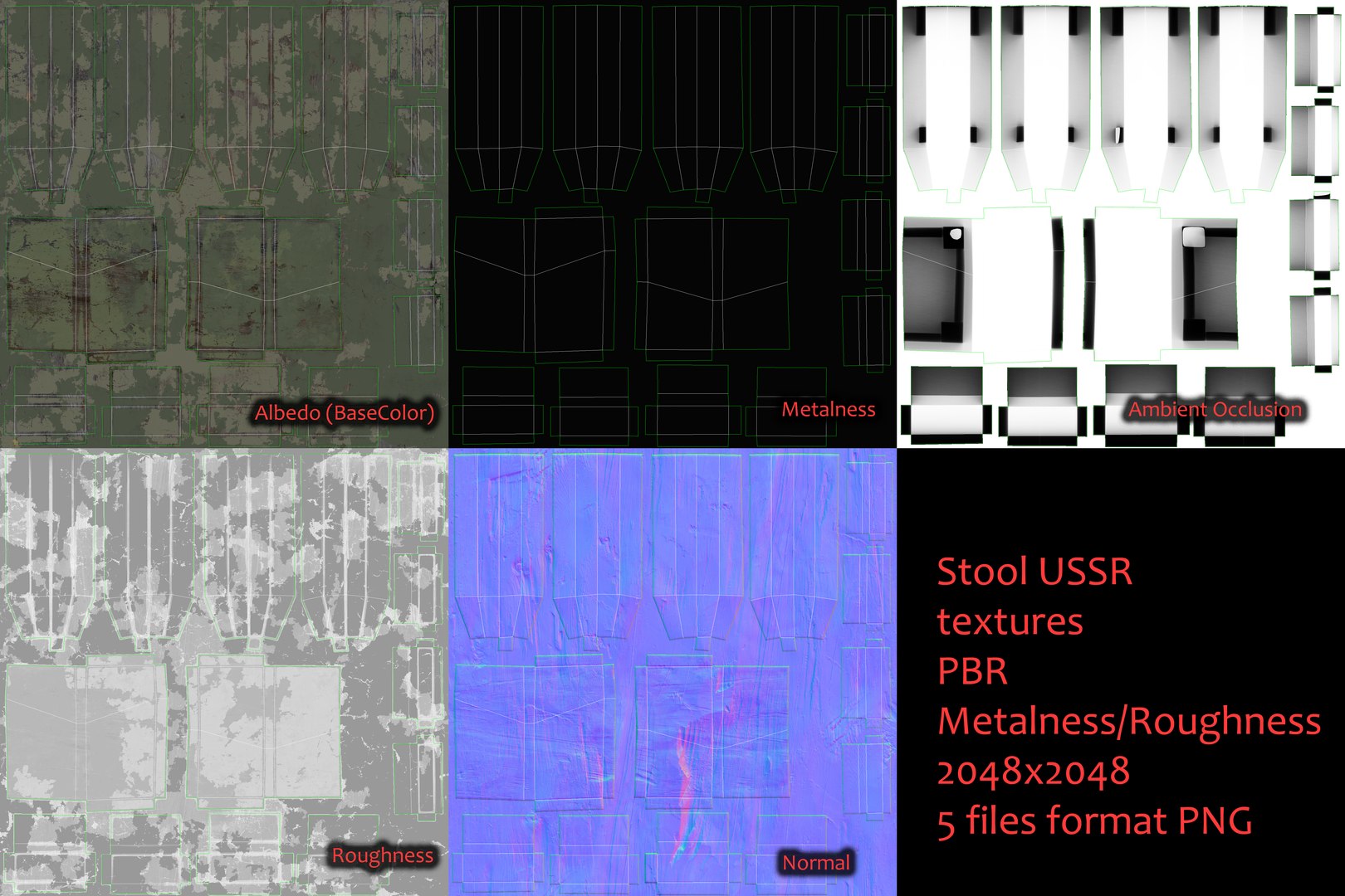 3D Stool Ussr Model - TurboSquid 1476808
