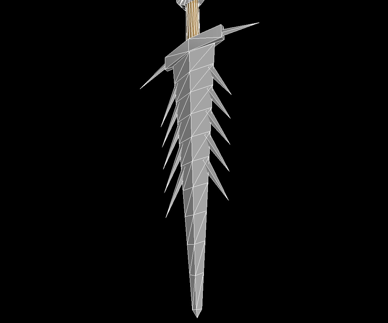 free 3ds model spiked dagger