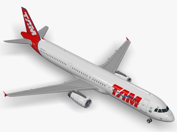 Airbus a321-231 tam a321 3D model - TurboSquid 1198273
