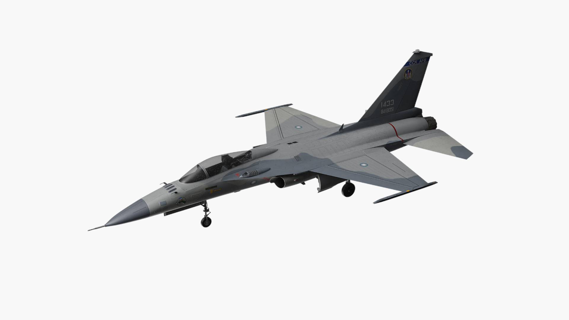 Unarmed Fighter Jet AIDC F-CK-1 Rigged 3D - TurboSquid 2275015