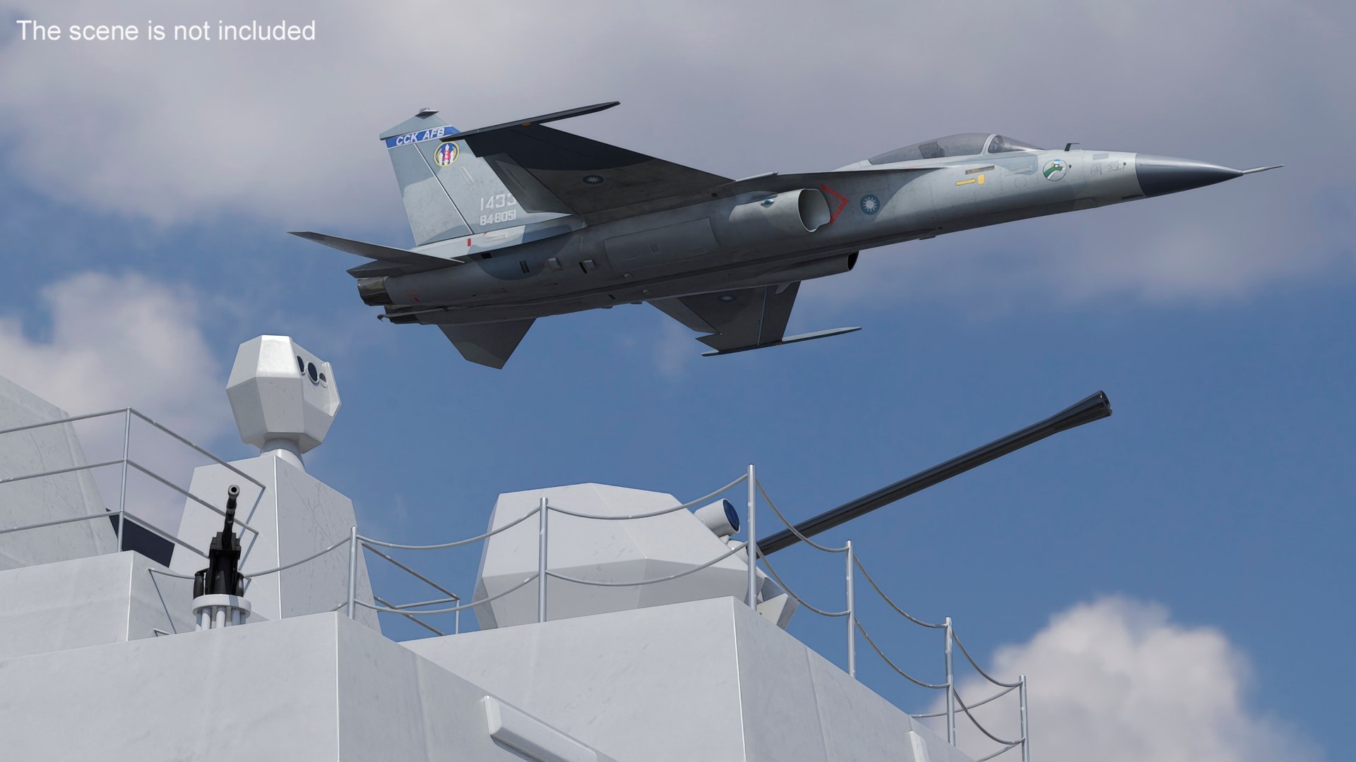 Unarmed Fighter Jet AIDC F-CK-1 Rigged 3D - TurboSquid 2275015