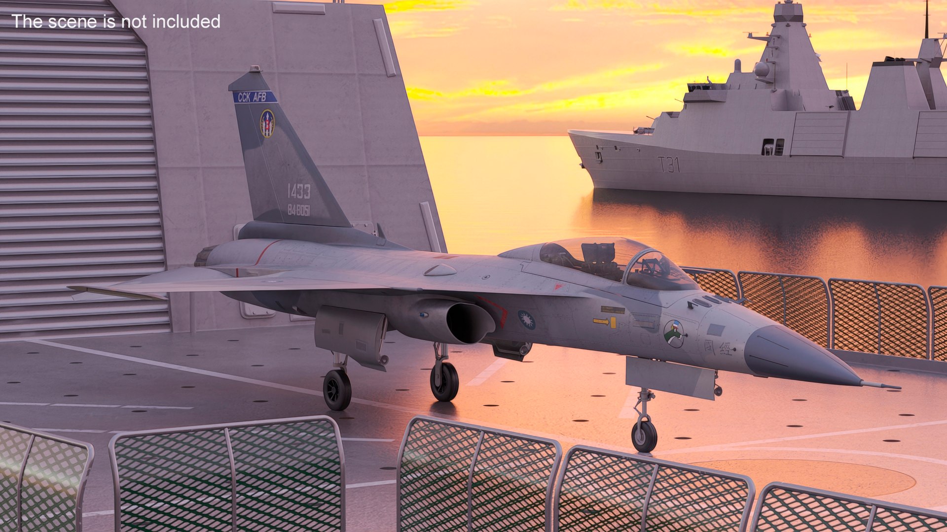 Unarmed Fighter Jet AIDC F-CK-1 Rigged 3D - TurboSquid 2275015