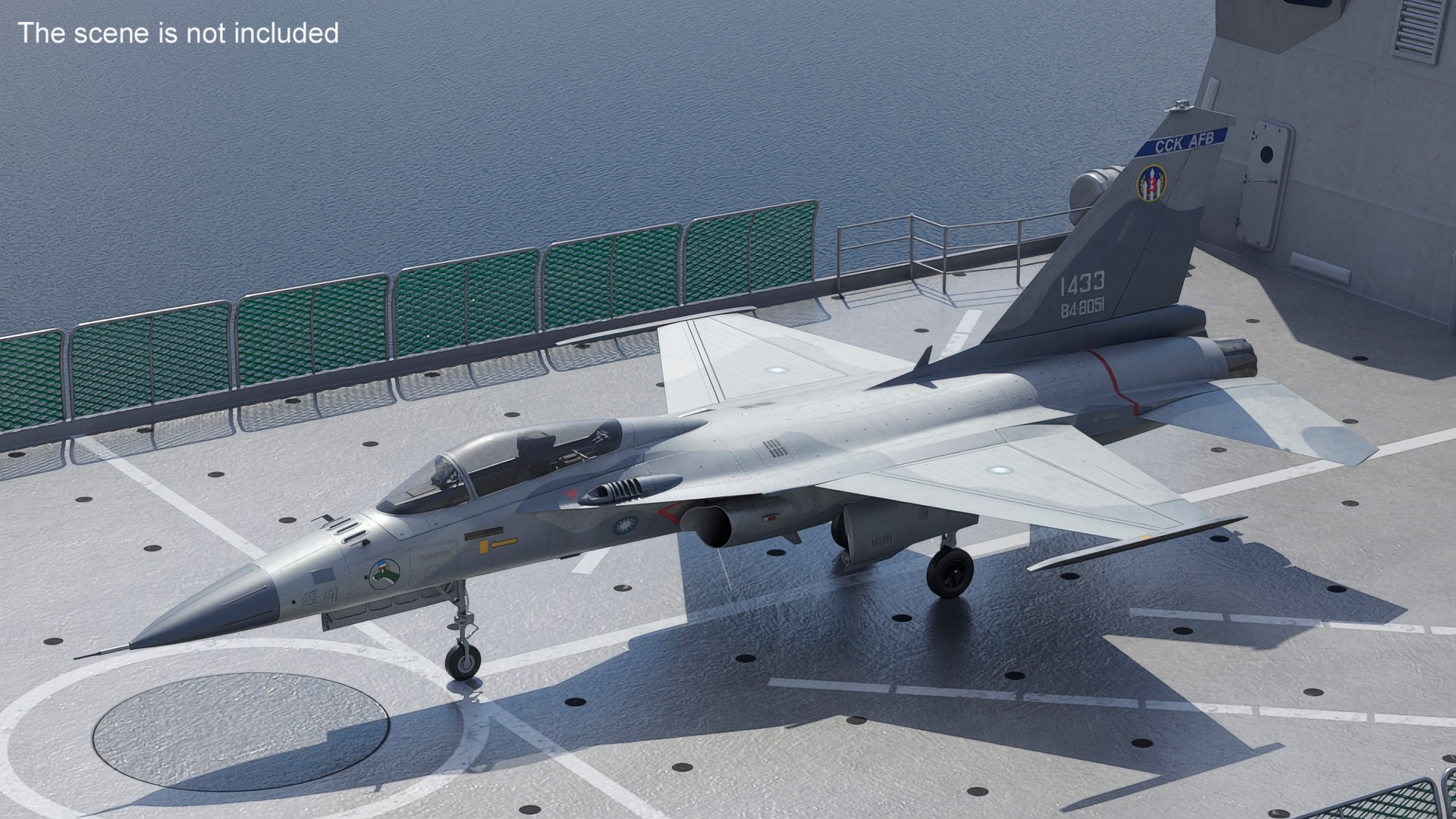 Unarmed Fighter Jet AIDC F-CK-1 Rigged 3D - TurboSquid 2275015