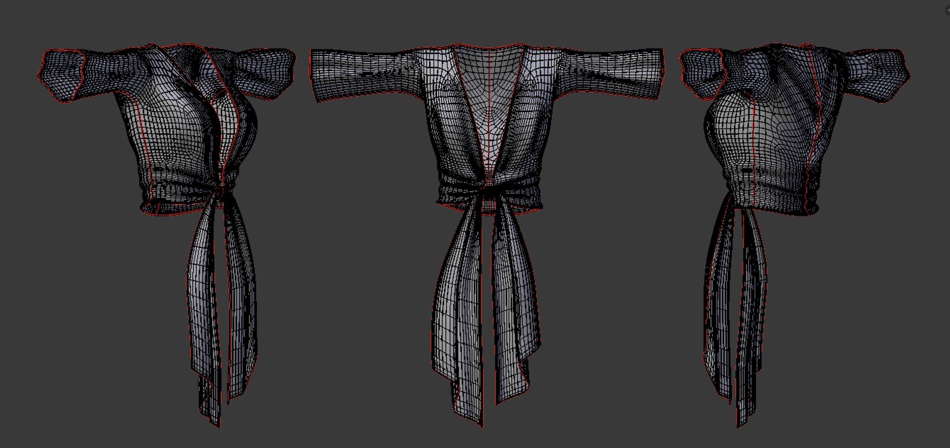 3D Blouse Striped - TurboSquid 1430922
