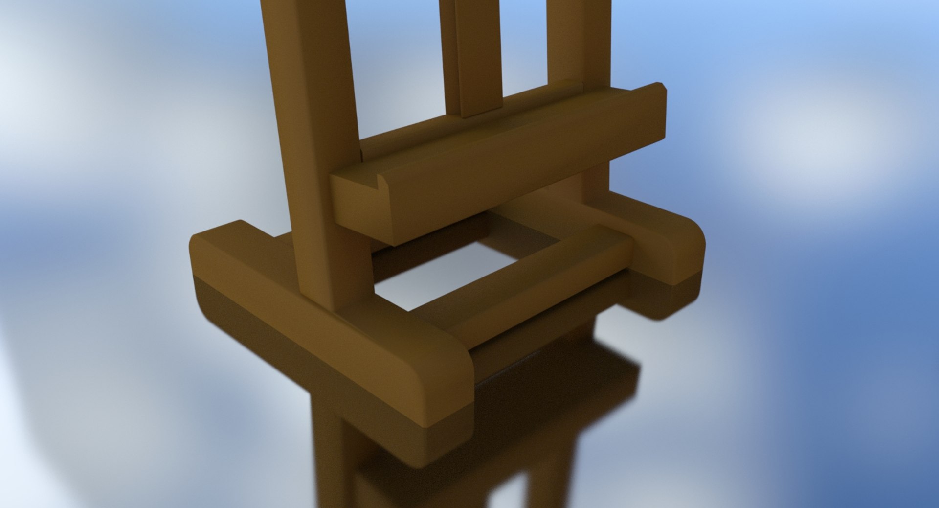 Easel 3D Model - TurboSquid 1390121
