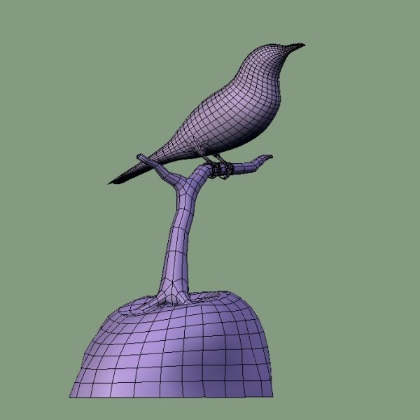 3d northern mockingbird birds ab