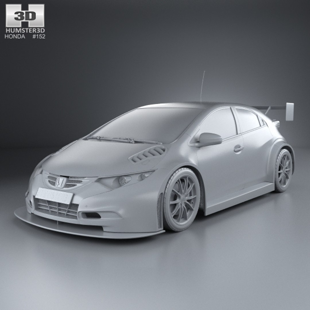 3D model honda civic wtcc - TurboSquid 1233340