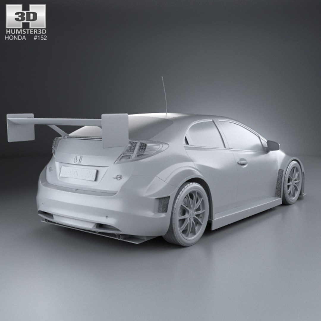 3D model honda civic wtcc - TurboSquid 1233340