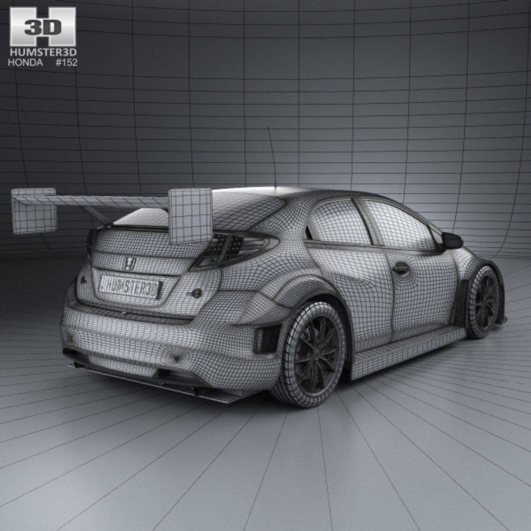 3D model honda civic wtcc - TurboSquid 1233340